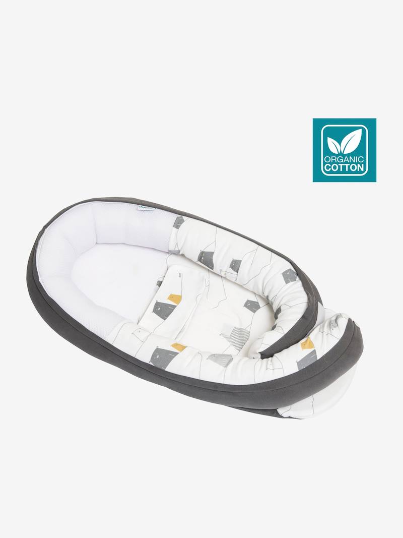 Doomoo Cocoon Progressive Baby Nest, by BABYMOOV - light grey/print ...