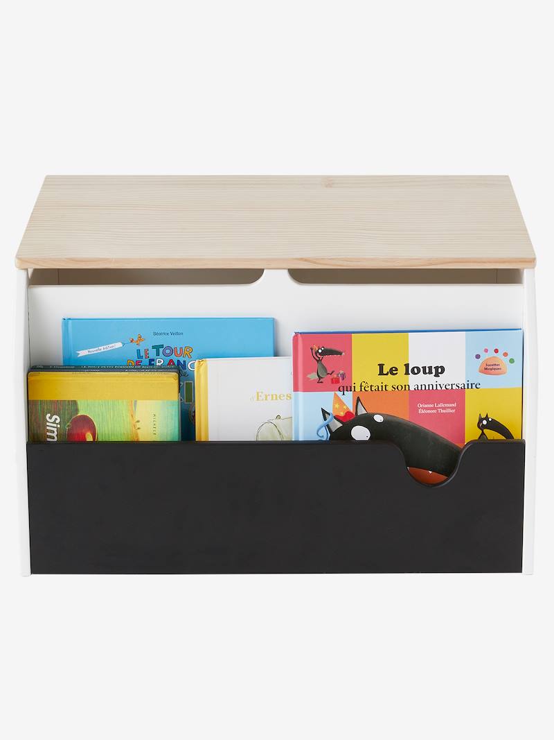 Book & Toy Trunk, SCHOOL Theme - wood/white, Bedroom Furniture ...