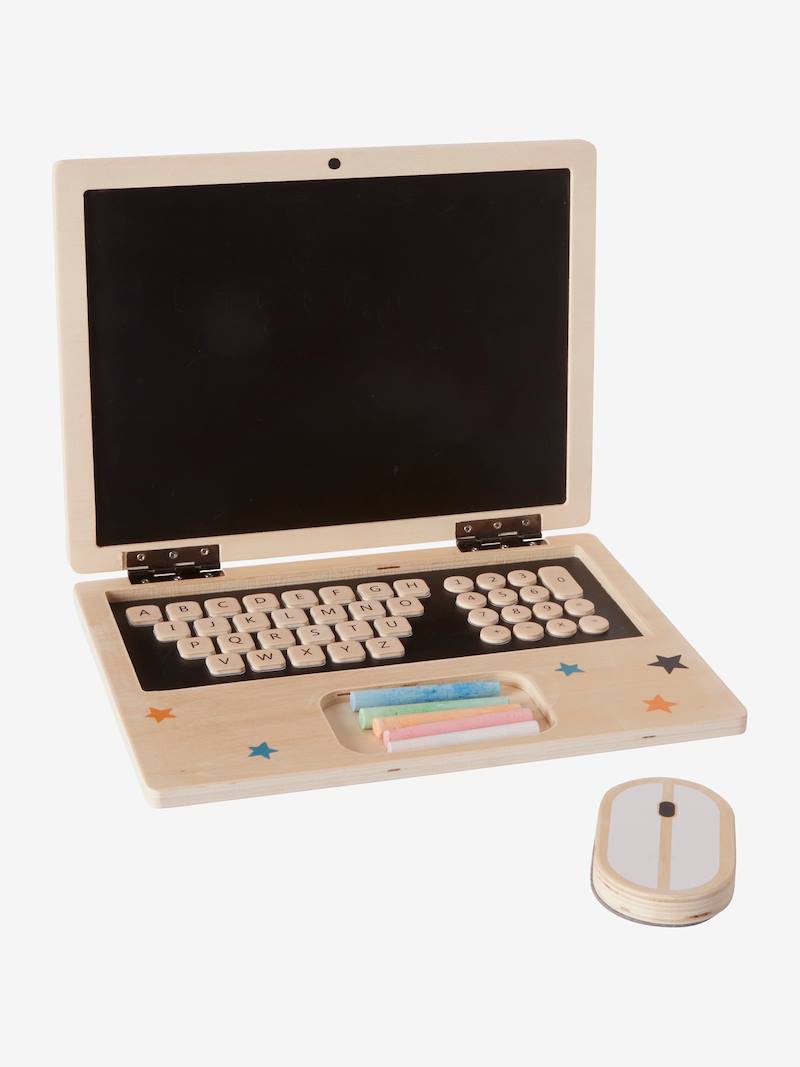 Wooden Laptop - black, Toys | Vertbaudet