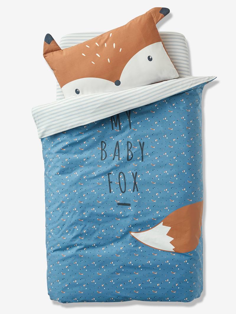 Pillowcase for Baby, BABY FOX - brown, Bedding & Decor | Vertbaudet