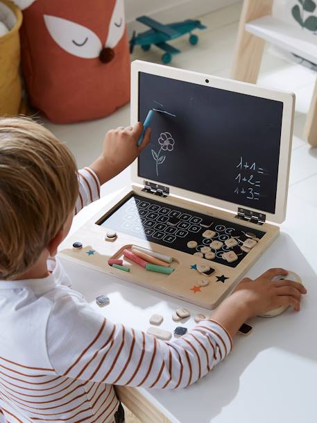 Wooden Laptop - black, Toys | Vertbaudet