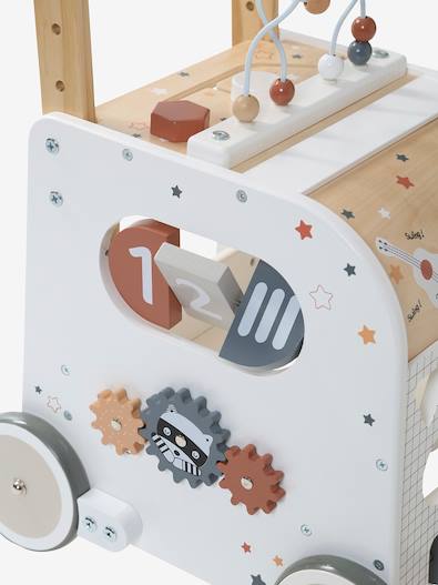 Push Walker Activity Cube with Brakes in FSC® Wood - multi, Toys ...