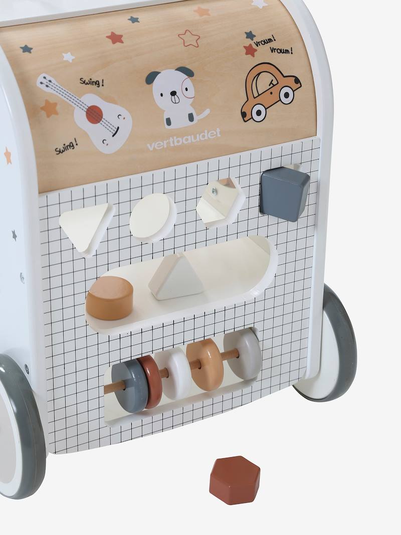 Push Walker Activity Cube with Brakes in FSC® Wood - multi, Toys ...