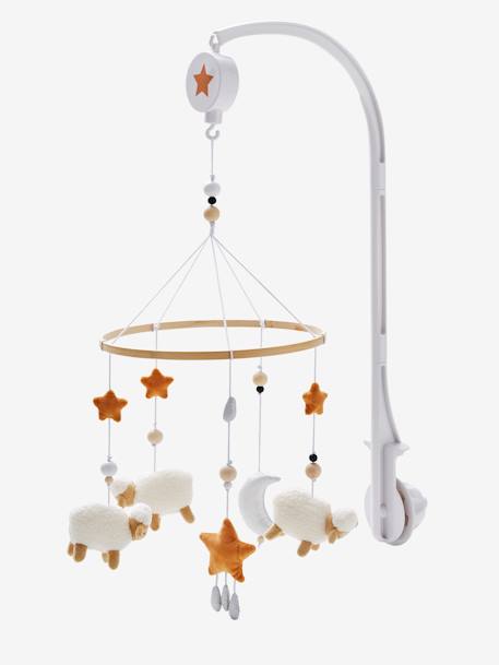 Musical Mobile Set, Little Lamb - white, Nursery | Vertbaudet