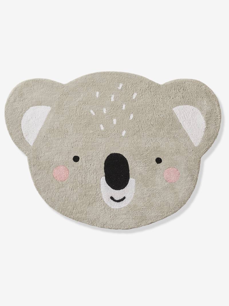 Koala Rug, Mini Zoo - grey light solid, Bedding & Decor | Vertbaudet