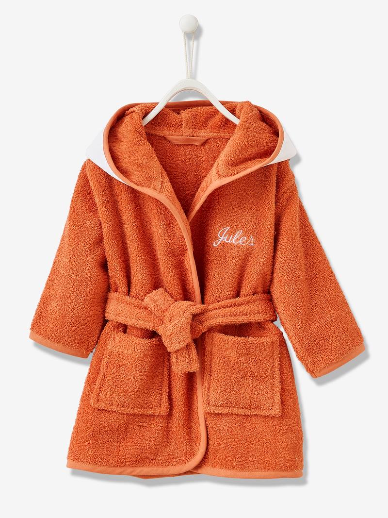 Fox Bathrobe for Baby - orange, Baby | Vertbaudet