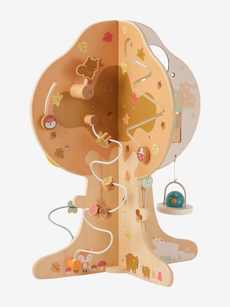 4 Season Activity Tree in FSC® Wood - yellow medium solid wth design ...