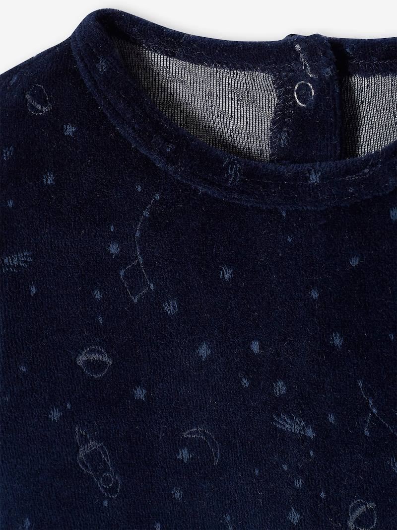 Pack of 2 Velour Pyjamas with Glow-in-the-Dark Planets, for Baby Boys ...