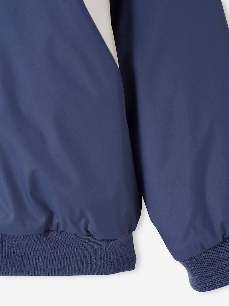 Colourblock Windcheater Jacket for Boys - beige dark solid with design ...