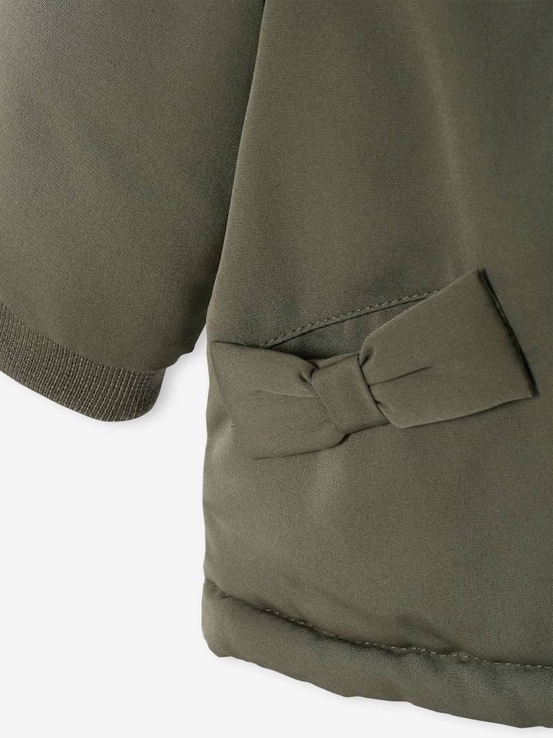 Reversible Parka with Padding in Recycled Polyester, for Babies - green ...