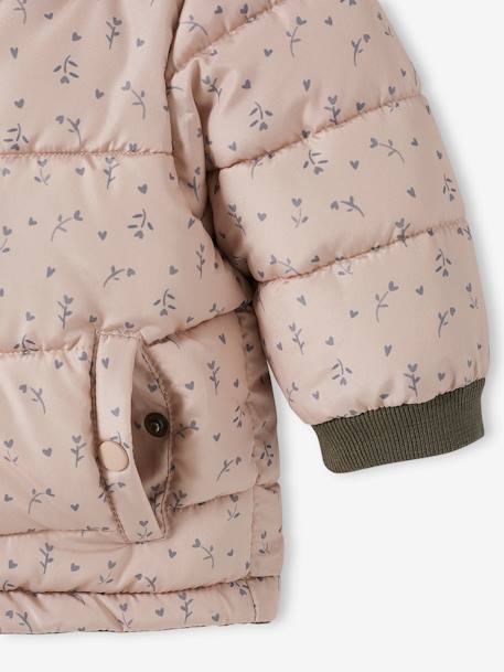Reversible Parka with Padding in Recycled Polyester, for Babies - green ...