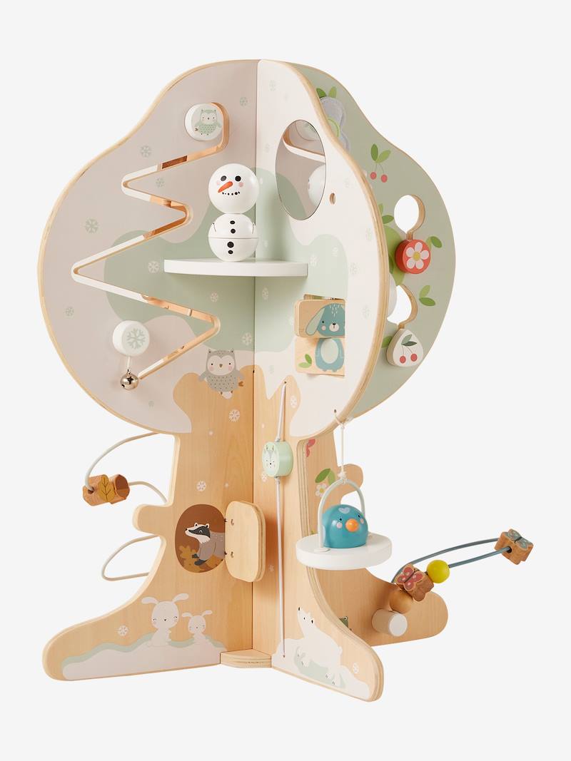 4 Season Activity Tree in FSC® Wood - yellow medium solid wth design ...
