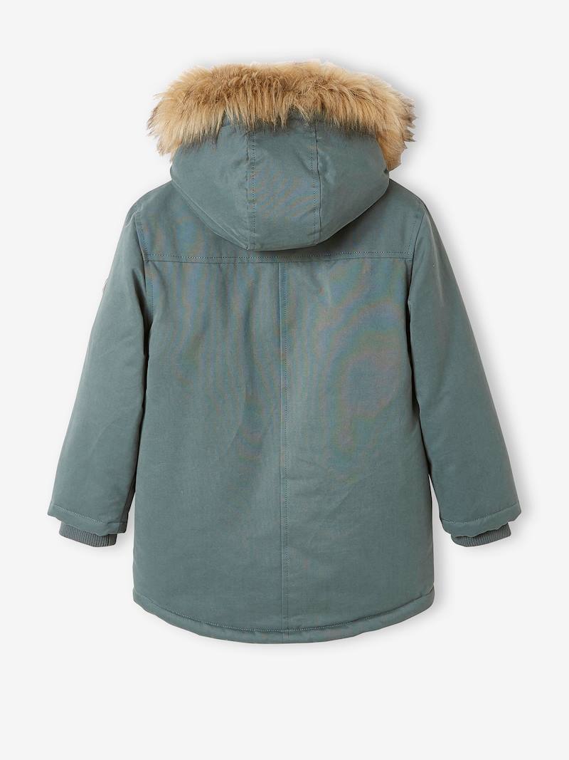 Hooded Parka with Sherpa Lining & Recycled Polyester Padding, for Boys ...