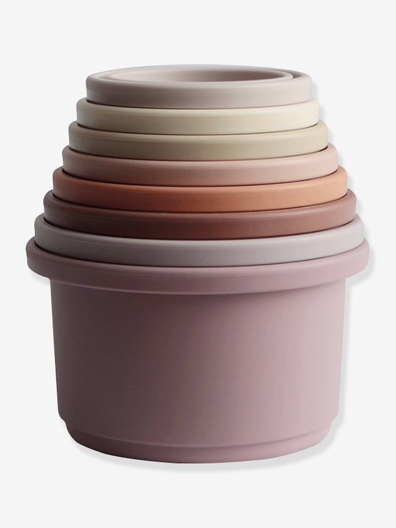 Stackable Tower - MUSHIE - rose, Toys | Vertbaudet