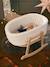 Cradle in FSC® Wood & Bouclé Fabric - white medium solid, Toys | Vertbaudet