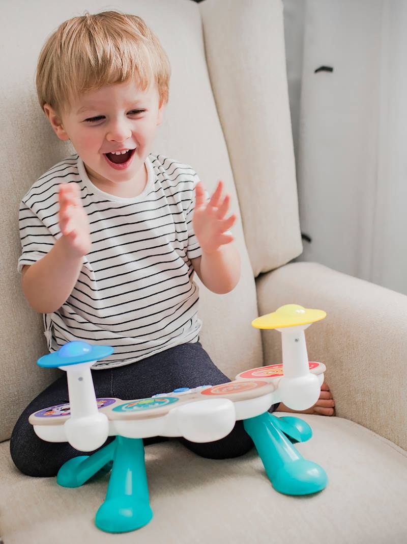 Baby Einstein Magic Touch Connected Drum, by Hape - white, Toys | Vertbaudet