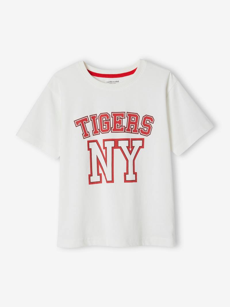 College-Style T-Shirt for Boys - white, Boys | Vertbaudet