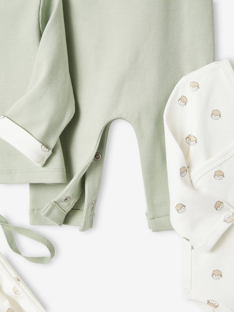 6-Piece Newborn Kit + Pouch - mauve, Baby | Vertbaudet