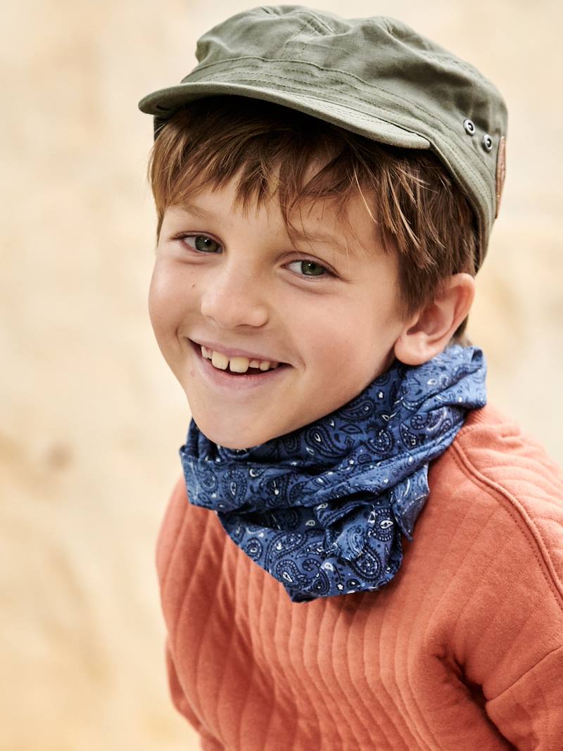 Bandana-Style Scarf for Boys - navy blue, Boys | Vertbaudet