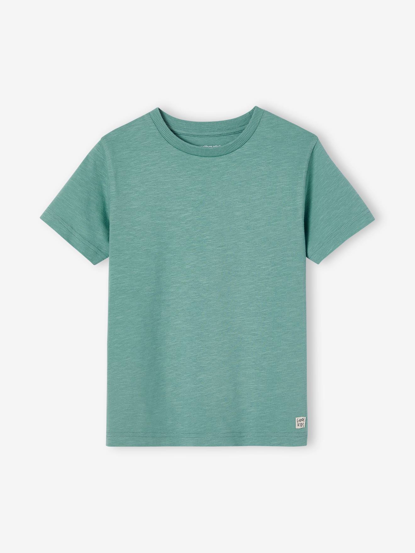 Short Sleeve T Shirt for Boys green Boys Vertbaudet