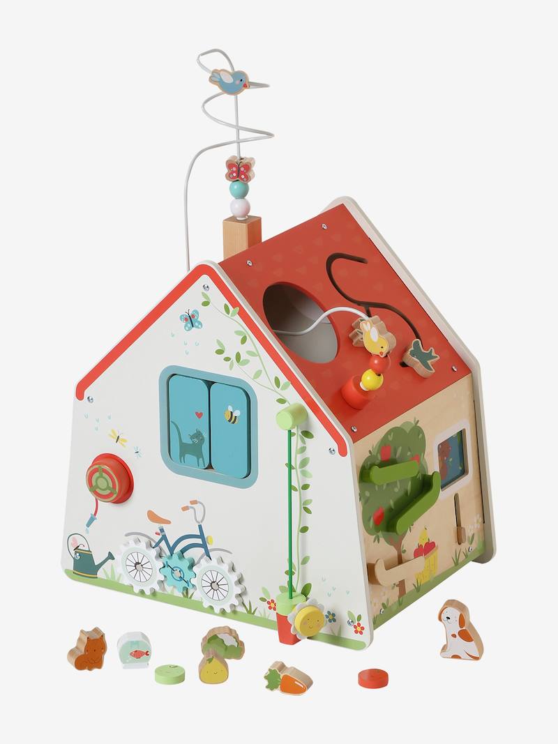 Large Activity House in FSC® Wood - wood, Toys | Vertbaudet