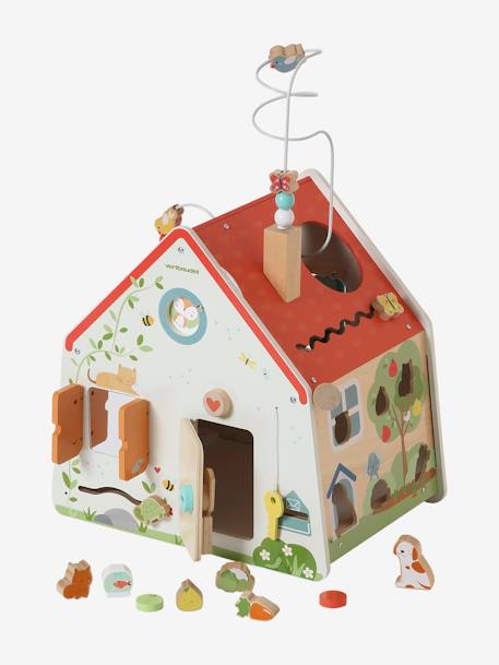 Large Activity House in FSC® Wood - wood, Toys | Vertbaudet