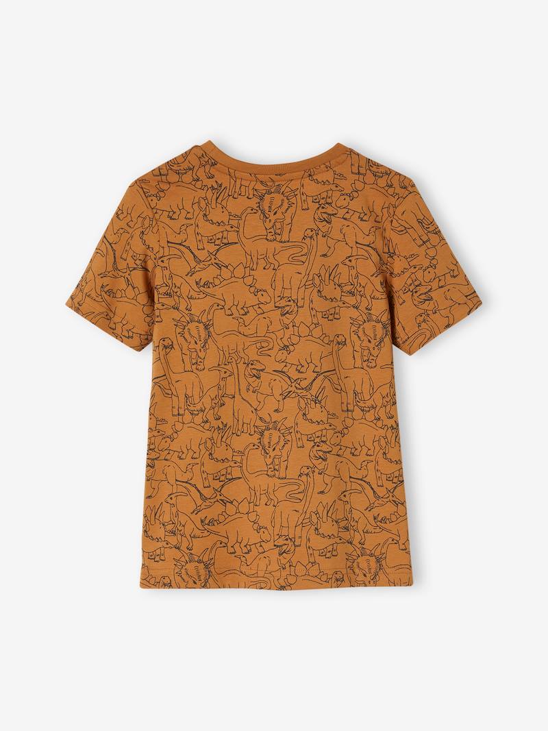 T-Shirt with Graphic Motifs for Boys - lichen, Boys | Vertbaudet