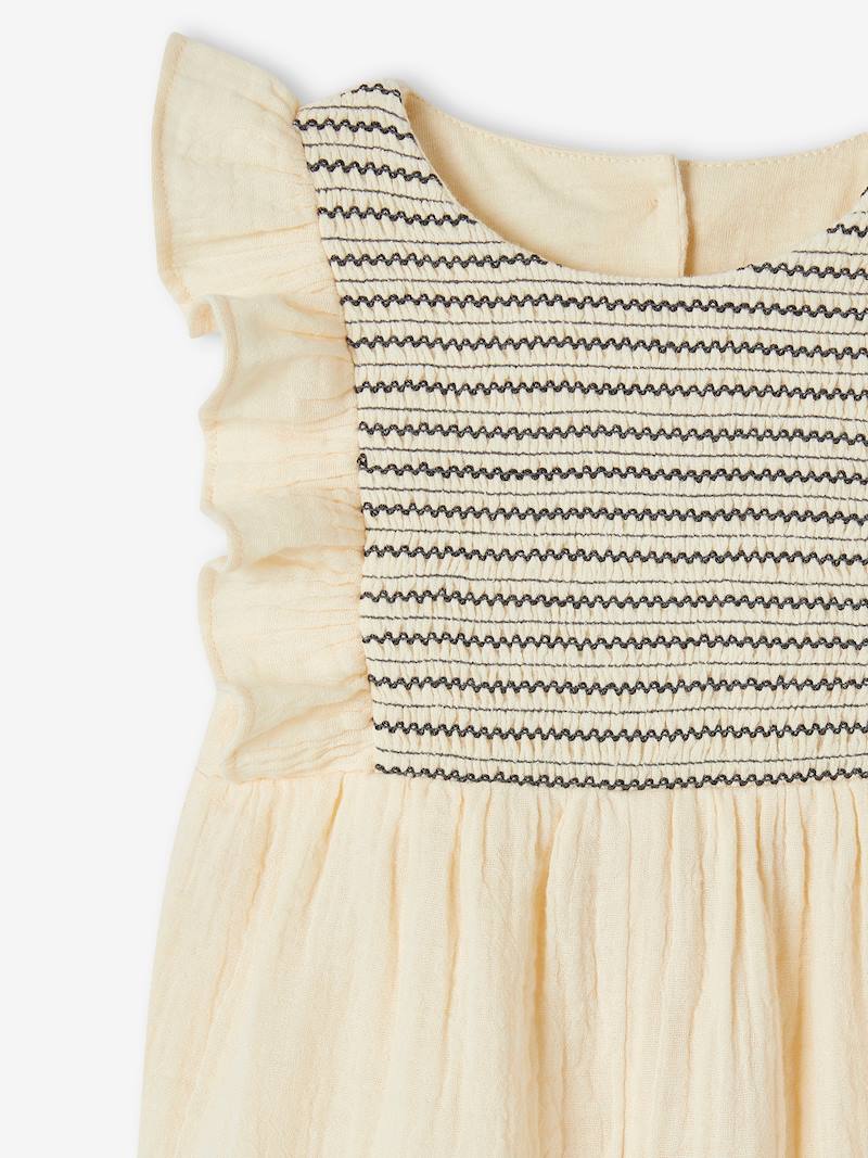 Cotton Gauze Jumpsuit for Babies - ecru, Baby | Vertbaudet