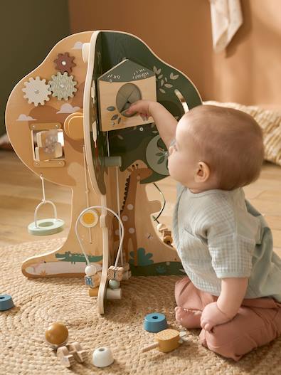 4 Season Activity Tree in FSC® Wood - yellow medium solid wth design ...