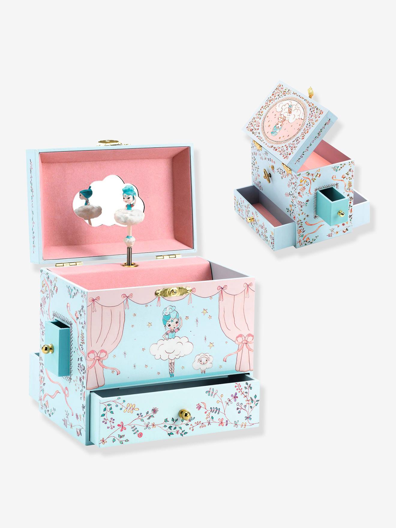 Large Ballerina on Stage Music Box DJECO multicoloured