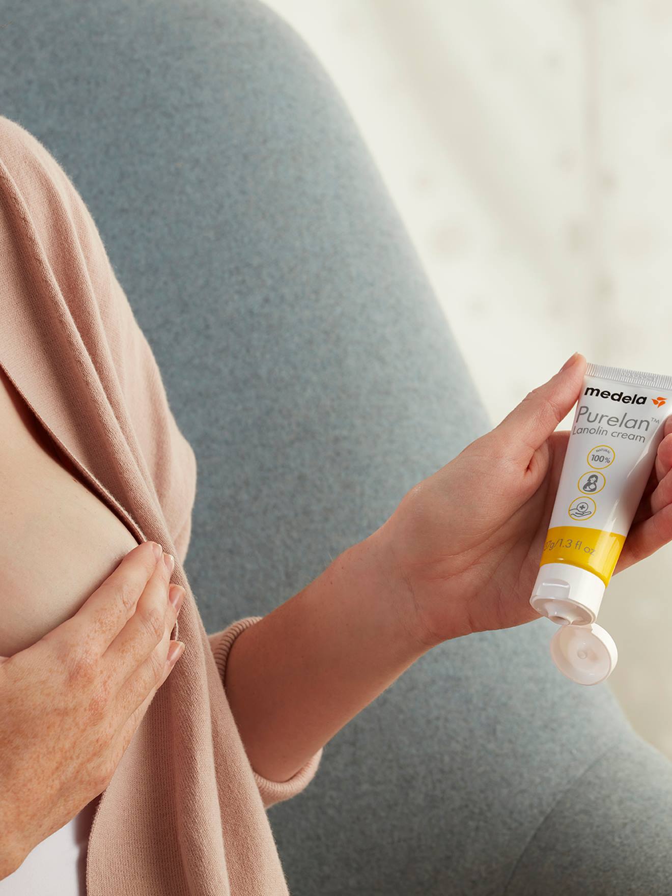 Hydrating Cream Purelan 100 by MEDELA 37g Tube white Nursery Vertbaudet
