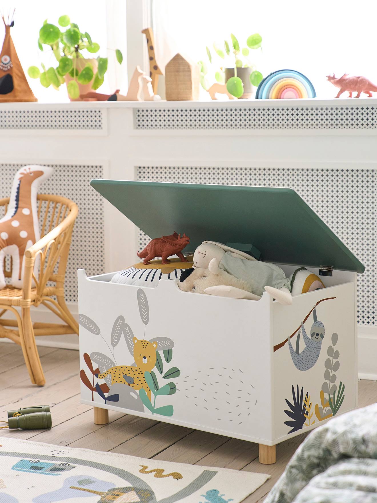 Toy Chest Jungle white