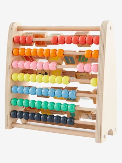 Wooden Abacus - Wood FSC® Certified - wood/multi, Toys | Vertbaudet