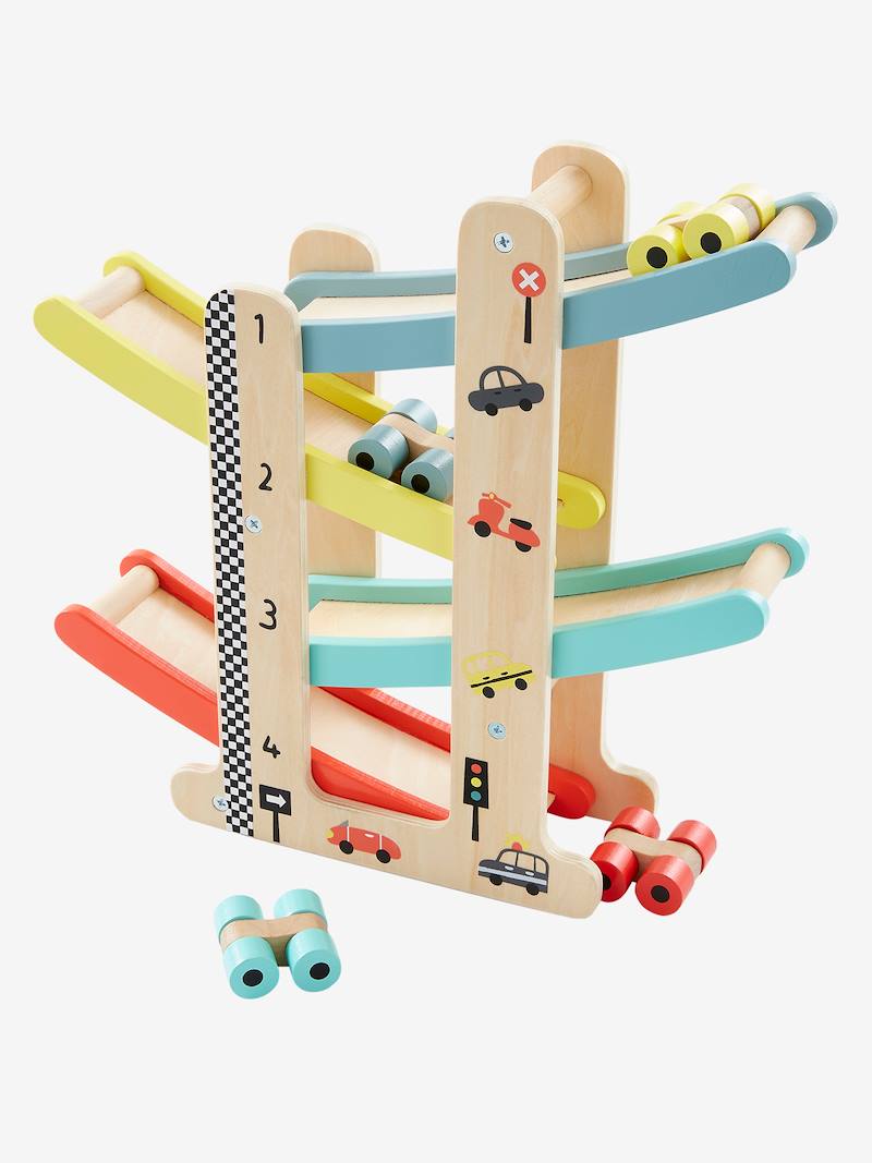 Wooden Car Slide - FSC® Certified - wood/multi, Toys | Vertbaudet