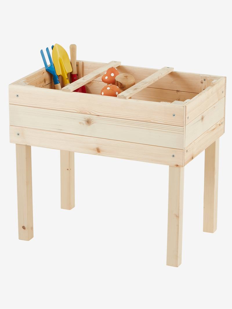 Wooden Square Vegetable Patch - beige, Toys | Vertbaudet