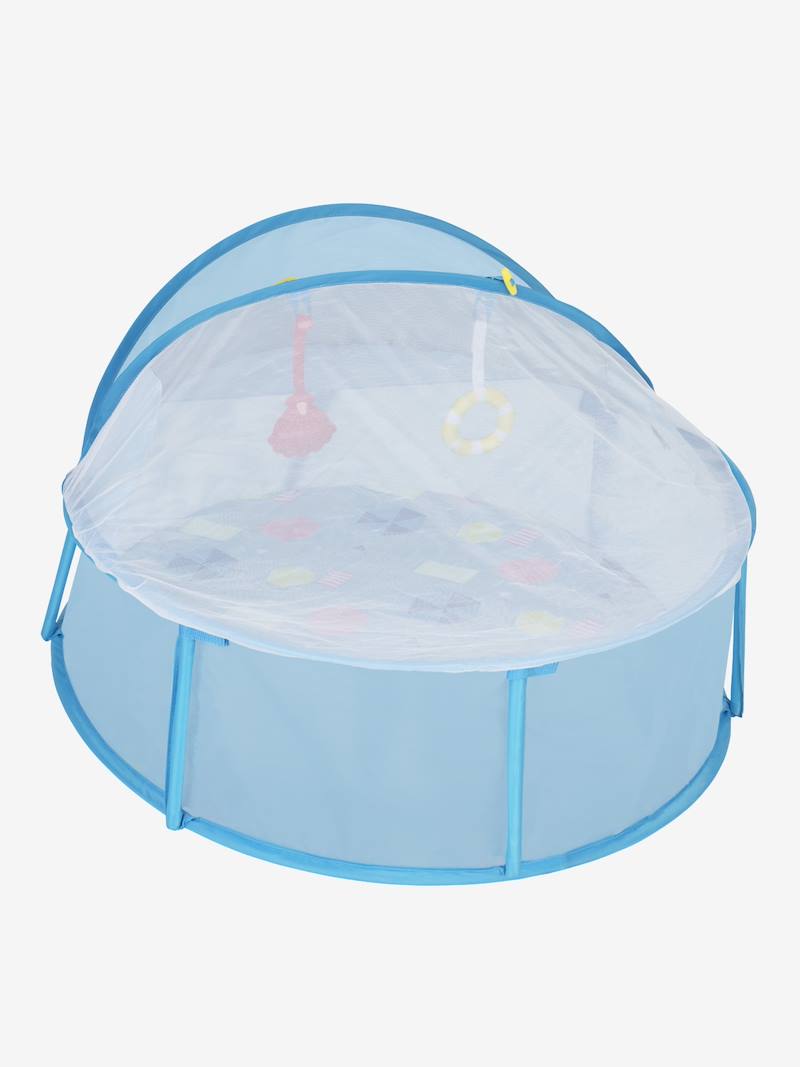 Babyni Playpen & Travel Cot, by BABYMOOV - blue medium solid with ...